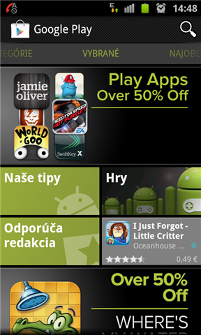 Android Market -> Obchod Play :: DroiD